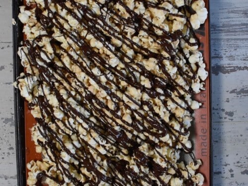 Chocolate Peanut Butter Popcorn - Crazy for Crust