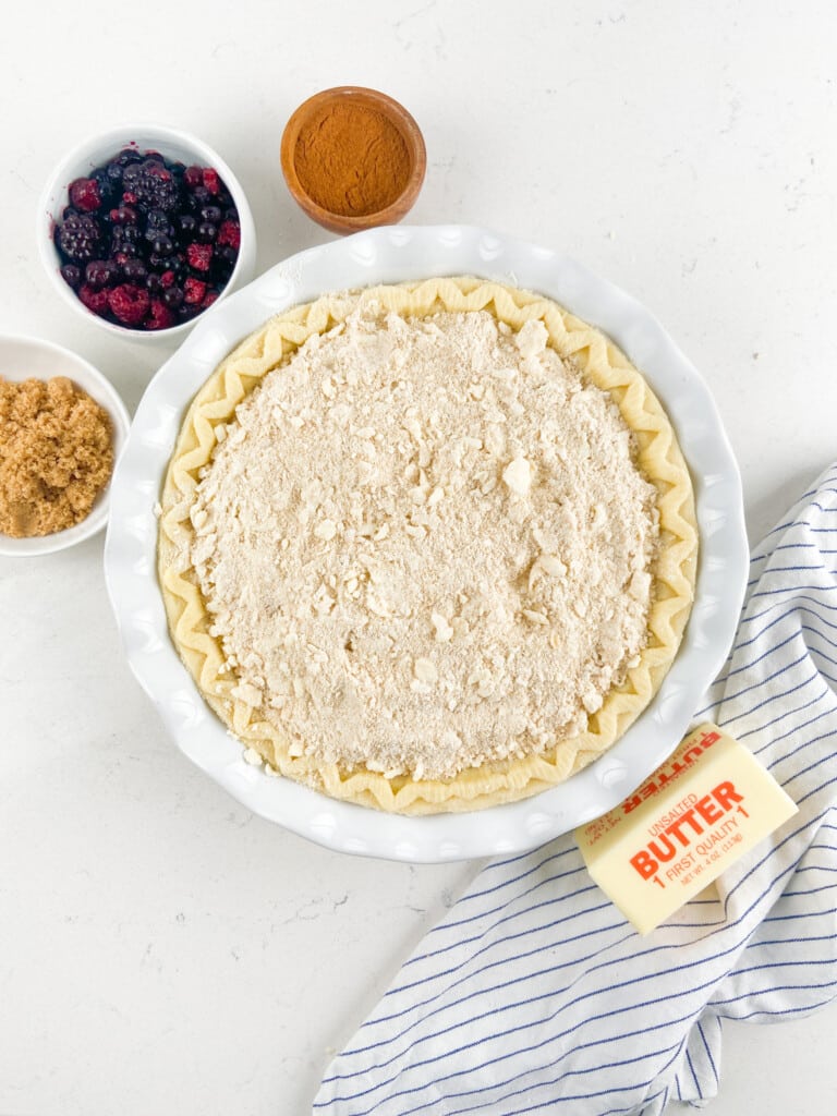 Berry Pie with Crumble Topping - Crazy for Crust