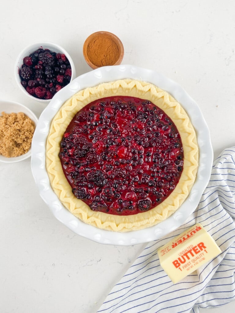 Berry Pie with Crumble Topping - Crazy for Crust