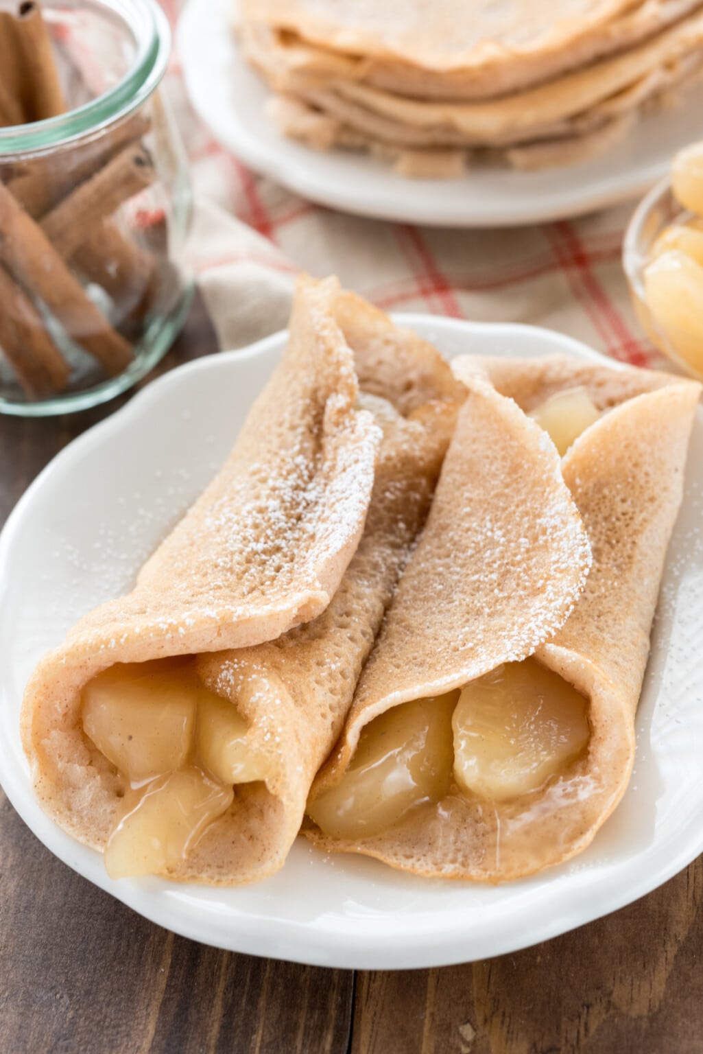 Apple Pie Pancake Rolls - Crazy for Crust