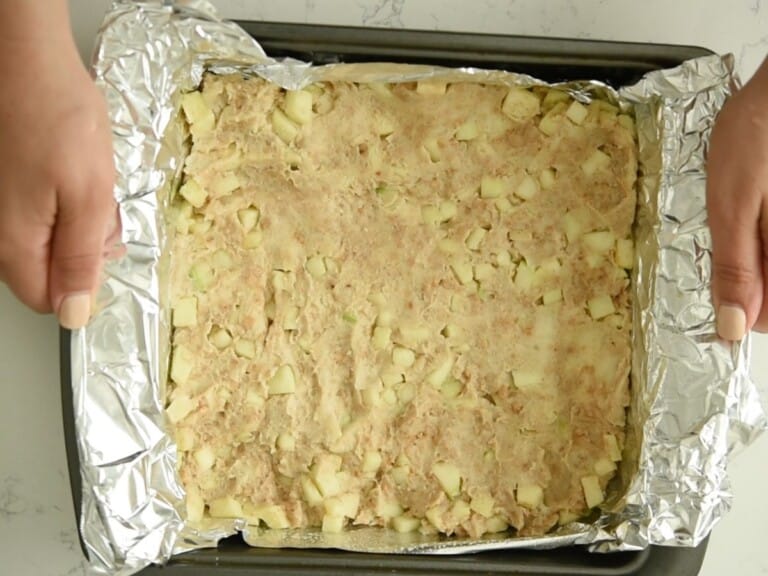 Apple Toffee Bars with Brown Sugar Frosting - Crazy for Crust