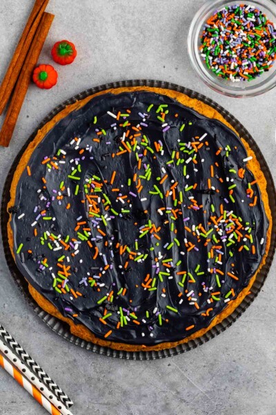 Halloween Cookie Cake - Crazy for Crust