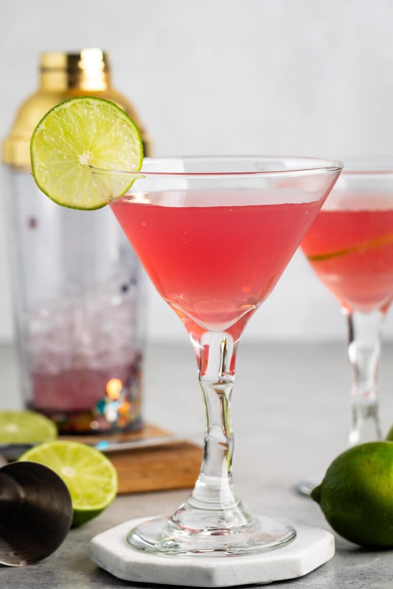 Cosmopolitan Cocktail Recipe - just 4 ingredients! - Crazy for Crust