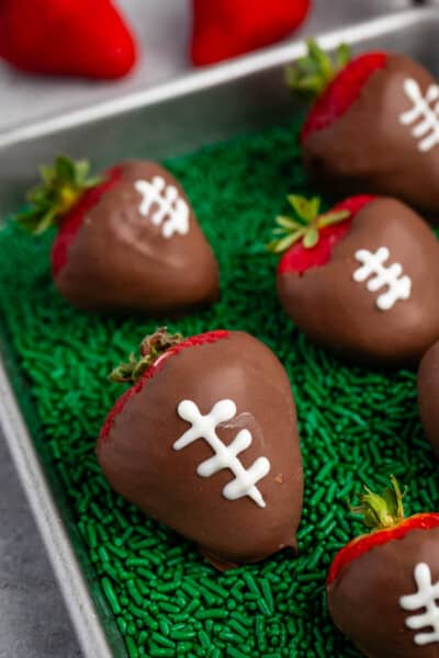 How to make Football Strawberries - Crazy for Crust
