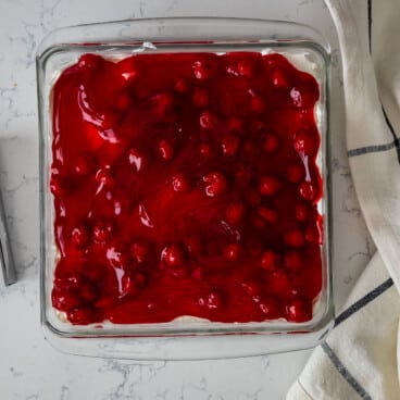 EASY No Bake Cherry Cheesecake Dessert - Crazy for Crust