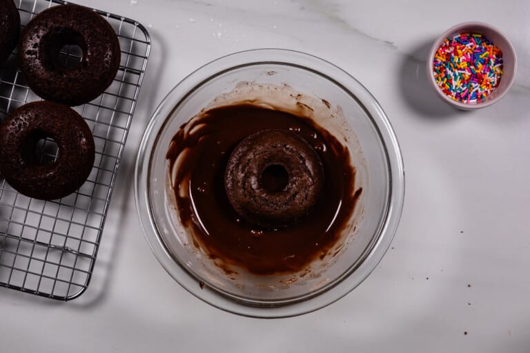 Perfect Baked Chocolate Donuts - Crazy for Crust