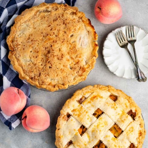 Best Peach Pie Recipe (Double or Crumble Crust) - Crazy for Crust