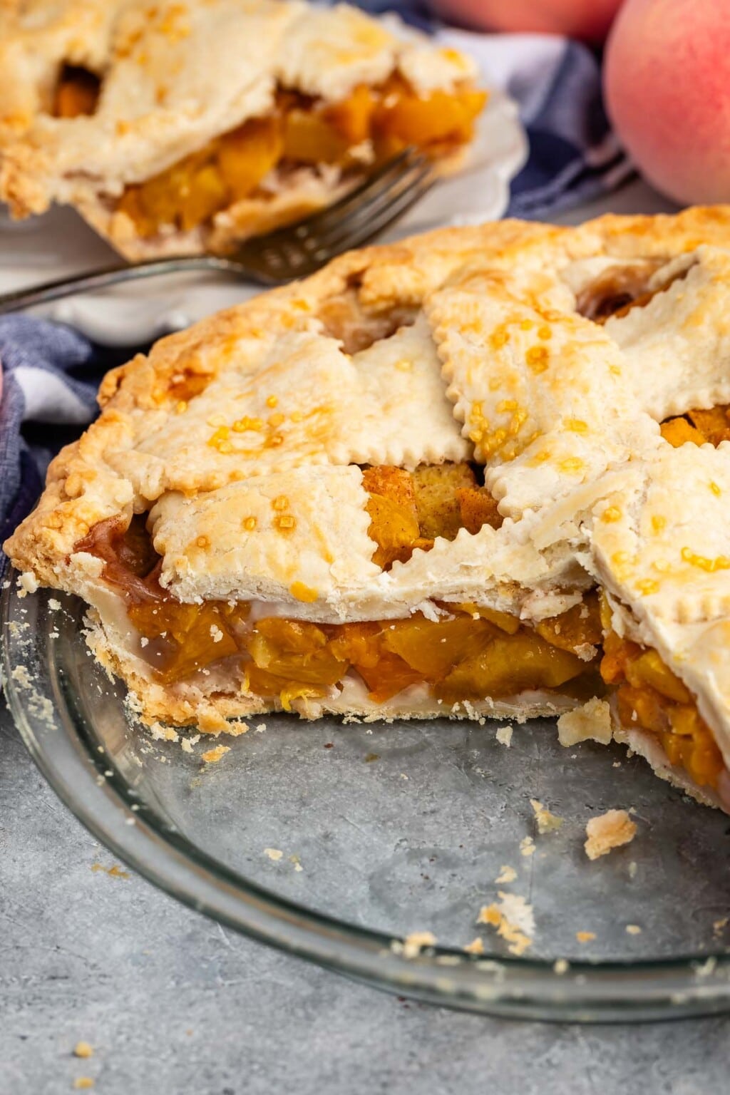 Best Peach Pie Recipe (Double or Crumble Crust) - Crazy for Crust
