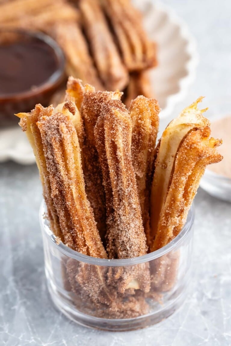 Easy Baked Churros - Crazy for Crust