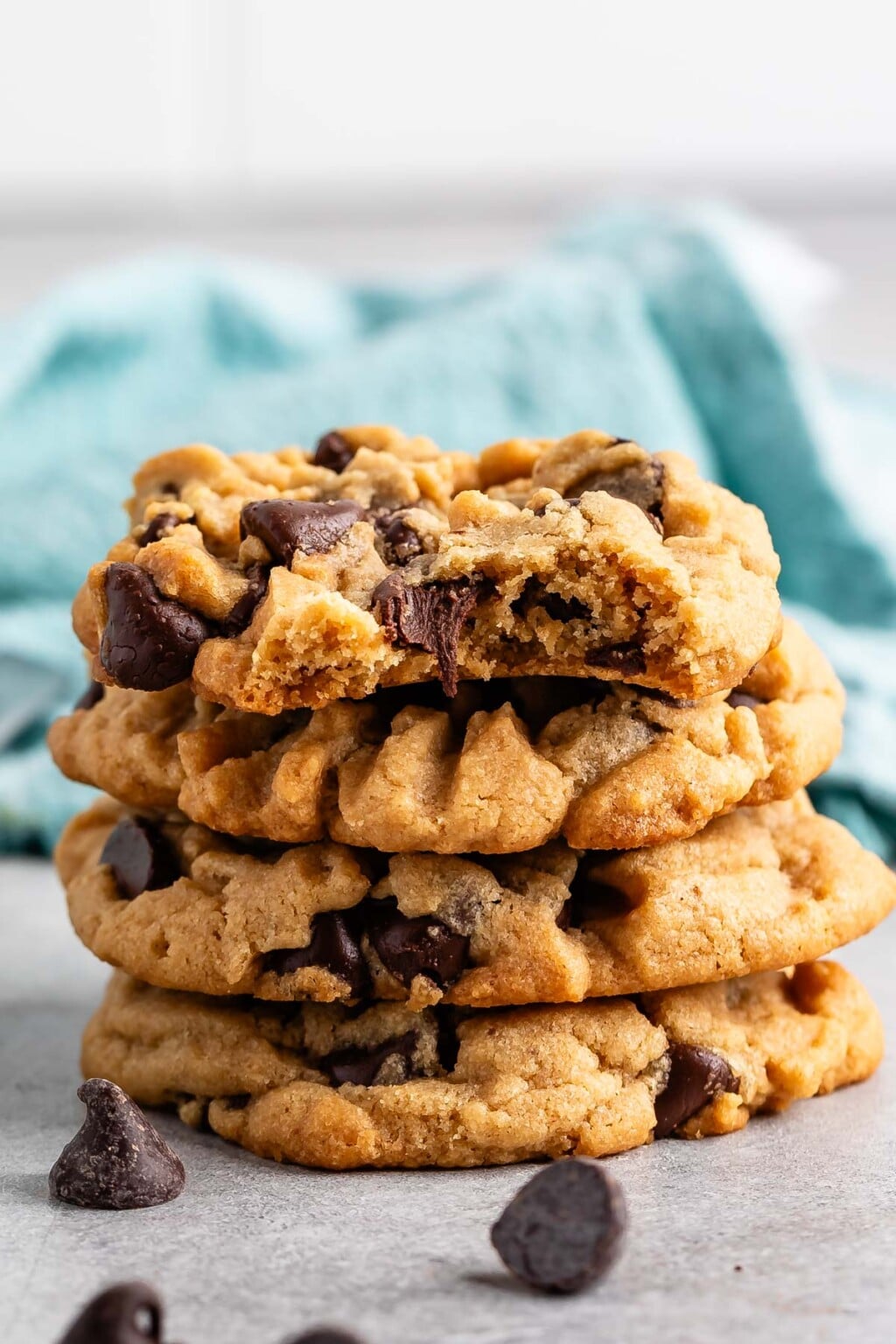 BEST Soft Peanut Butter Chocolate Chip Cookies - Crazy for Crust