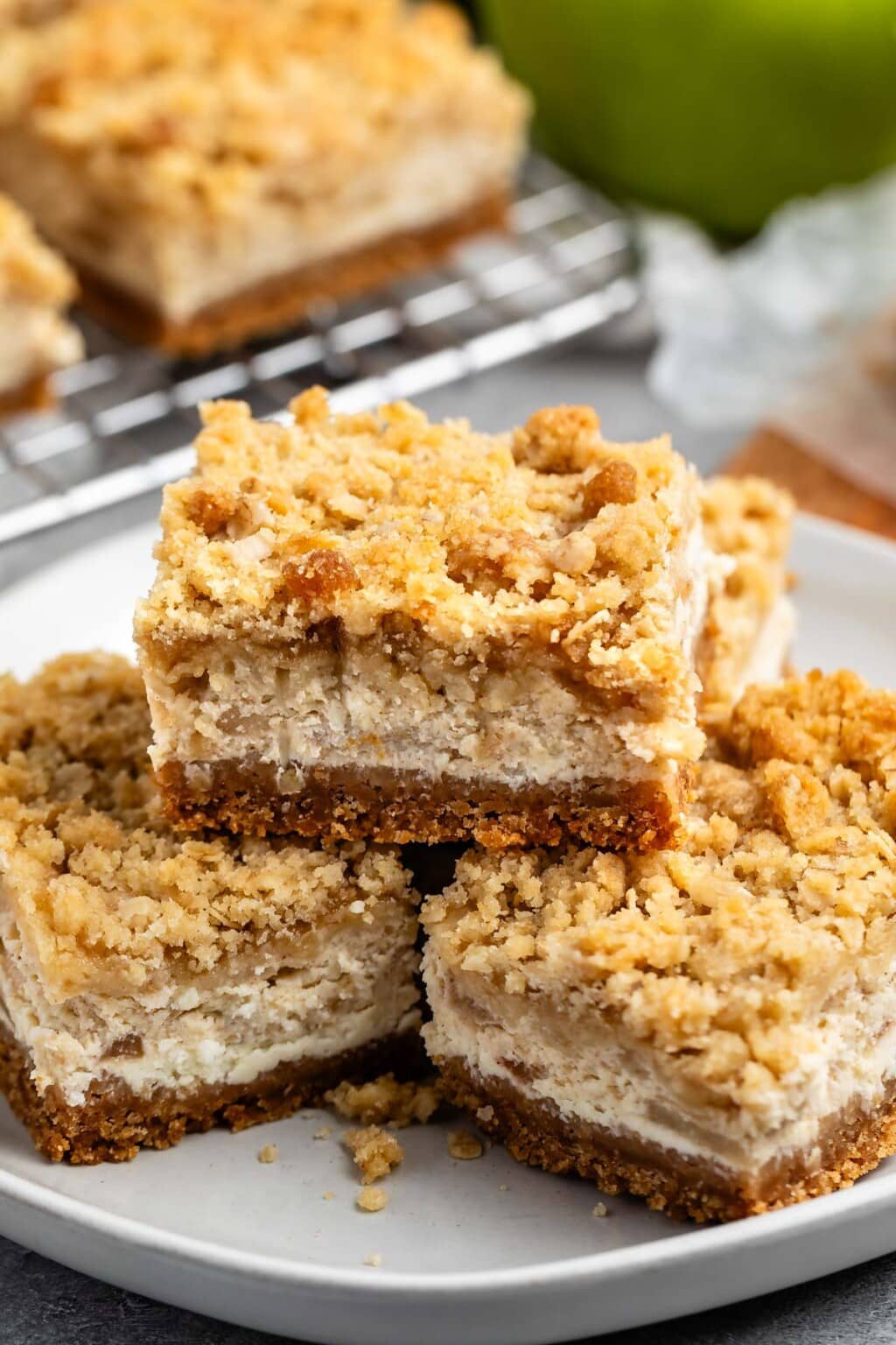 Apple Cheesecake Bars - Crazy for Crust