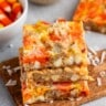 Candy Corn Magic Bars - Crazy for Crust