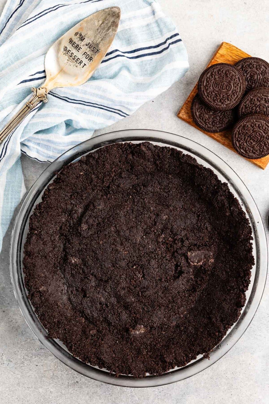 Oreo Crust Recipe (2 ingredients) - Crazy for Crust