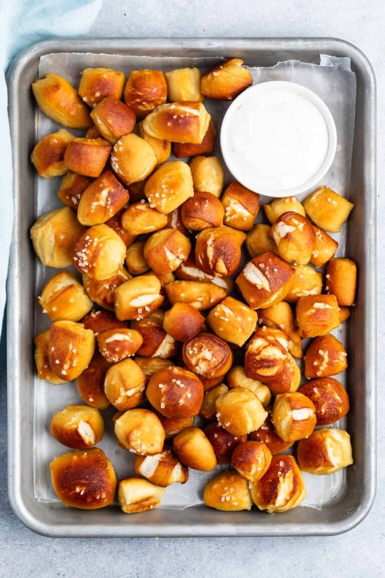 Soft Pretzel Bites from scratch - Crazy for Crust