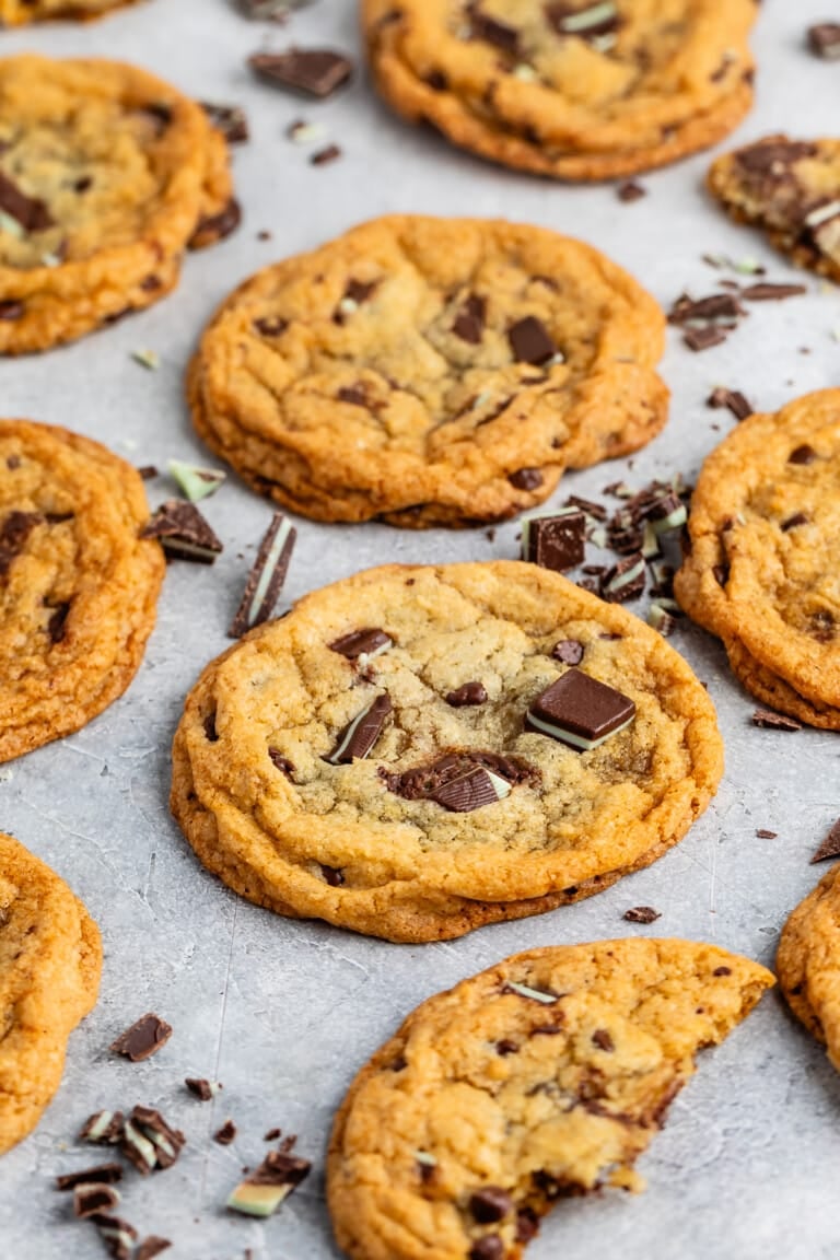 BEST Mint Chocolate Chip Cookies - Crazy for Crust
