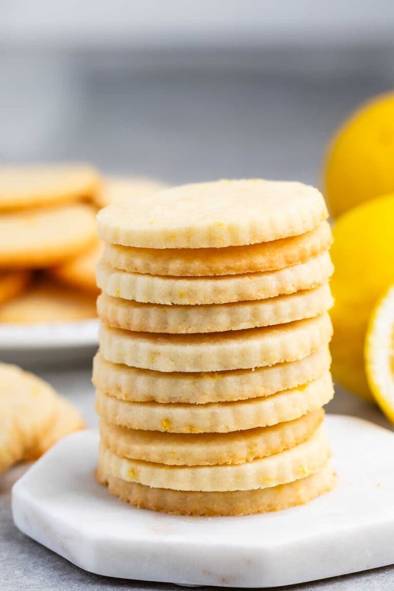 Lemon Shortbread Cookies - Crazy for Crust